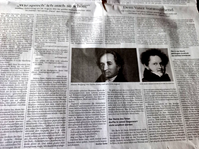 JOHANN WOLFGANG VON GOETHE UND SEIN SOHN AUGUST v. '25 (!) EUR 3,99 ...