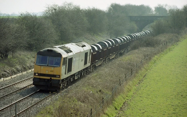 COLOUR NEGATIVE, CLASS 60, 60063, Transrail livery, Harlaston £1.05 ...
