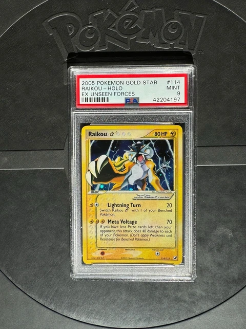 POKÉMON RAIKOU GOLD Star Ex Unseen Forces Holo Eng PSA 9 Mint EUR 550,00 - PicClick FR