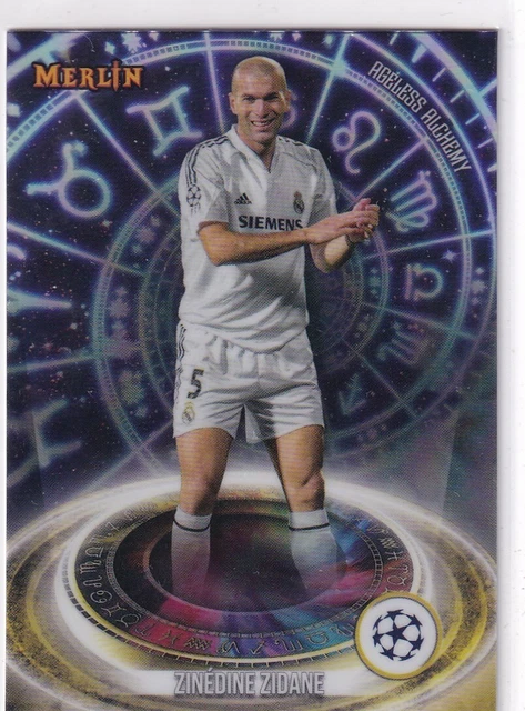 TOPPS 2024 MERLIN Cromo CL N º AA-5 Zinedine "Zidane Ageless Alchemy ...