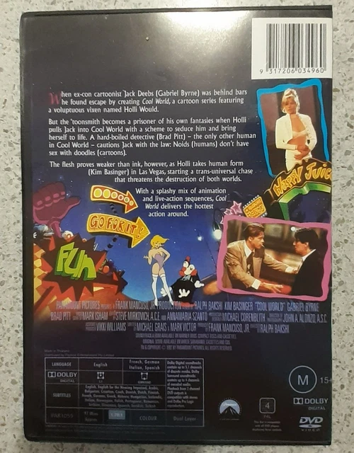 COOL WORLD DVD KIM BASINGER BRAD PITT REGION 4 Free Aust Post EUR 6,42 ...
