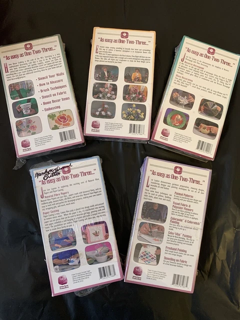5 CRAFT VHS - Paper Casting, Fabric Painting, Decoupage, Floral ...