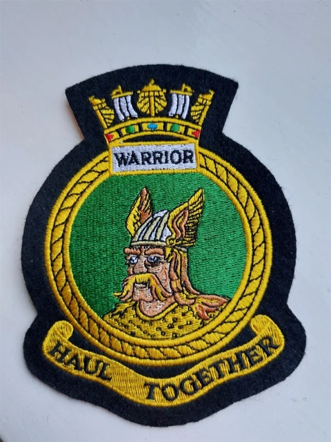 HMS WARRIOR ROYAL Navy RN Crest Patch Badge £17.50 - PicClick UK