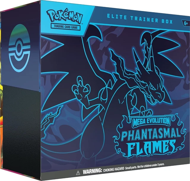 POKEMON TCG MEGA Evolution Phantasmal Flames ELITE TRAINER BOX ETB ⭐NEW ...