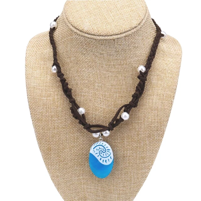 COLLANA VAIANA OCEANIA CUORE TE FITI moana tefiti ciondolo pietra ...