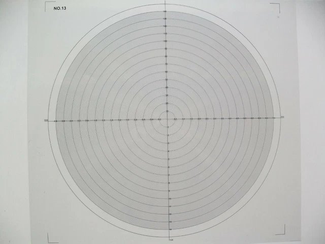 OPTICAL COMPARATOR CHART For Profile Projector Overlay Chart NO 13 EUR ...