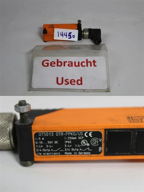 IFM EFECTOR SCANNER de Lumière Réflexe OT5013 Otr-Fpkg/US EUR 74,63 ...