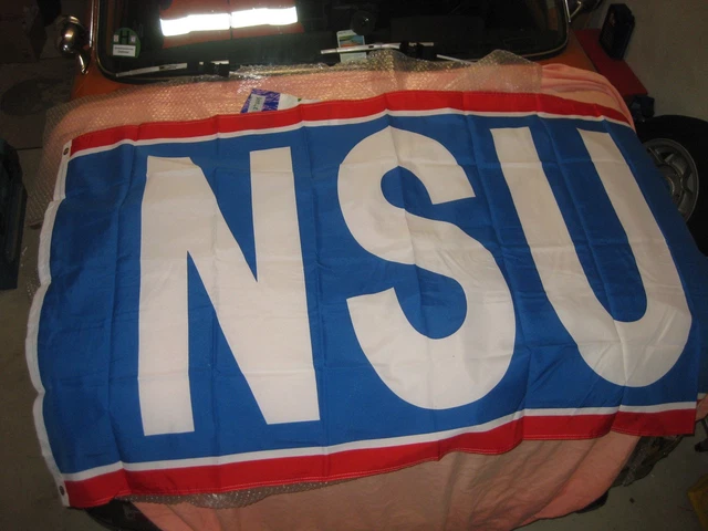 NSU PRINZ 1000,TT,TTS,1200 C,TYP 110 FAHNE,FLAGGE,BANNER 150x90 cm groß ...