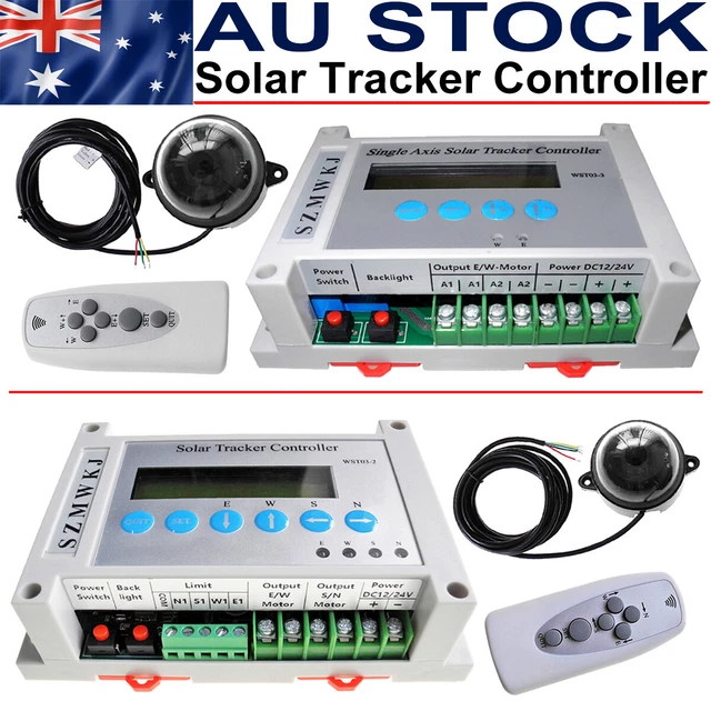 SZMWKJ COMPLETE SINGLE/DUAL Axis Solar Panel Tracker Controller for Sun ...