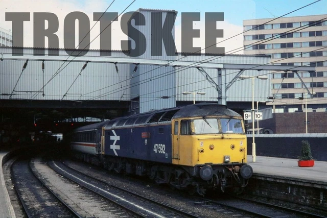 35MM SLIDE BR British Railways Diesel Loco Class 47 47592 Leeds c1989 ...