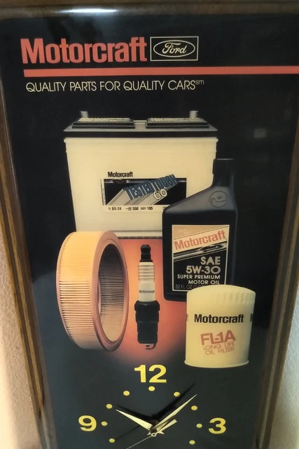 VINTAGE MOTORCRAFT FORD Clock *Very Rare-One of a Kind* *Look* Read ...