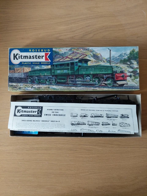 VINTAGE ROSEBUD KITMASTER Giant Swiss Crocodile No 12 OO Gauge Complete Unmade £15.00 - PicClick UK