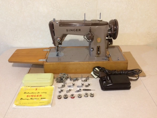 SINGER 306K ZIG Zag Heavy Duty Electric Sewing Machine with Accessories ...