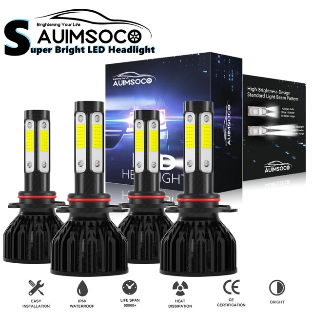 FOR GMC ENVOY 2002-2009 Utility 4Dr Replacement LED Headlights Bulbs ...