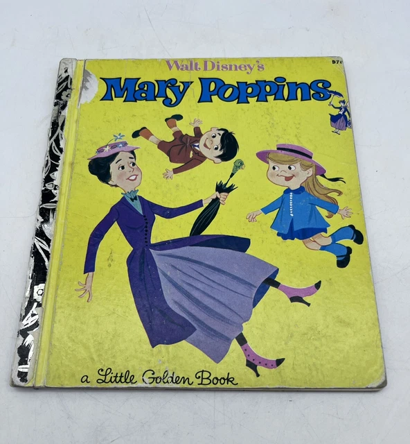 MARY POPPINS LITTLE GOLDEN BOOK Walt Disney Annie North Bedford 1964 ...