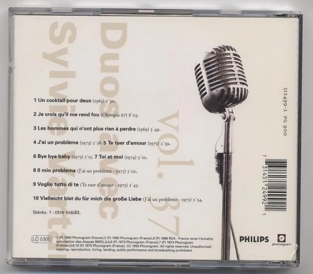 JOHNNY HALLYDAY - duos avec sylvie vartan 1965-75 CD EUR 75,00 ...