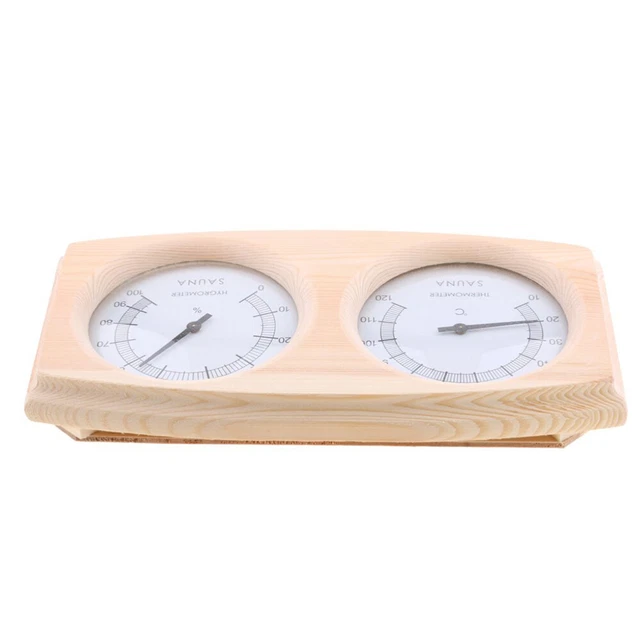 BAMBOO WOODEN MINI Hygrometer Digital Temperature Gauge ...