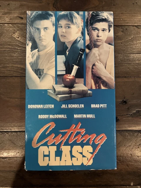 CUTTING CLASS VHS Rare Oop Horror Slasher Brad Pitt Scream Halloween ...
