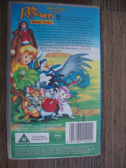 WALT DISNEY CLASSICS The Rescuers Down Under VHS Video Tape 1997 EUR 5 ...