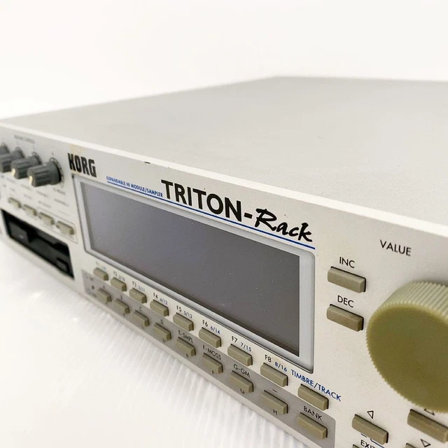KORG TRITON-RACK SOUND Module Synth Synthesizer Sampler Rack Silver ...