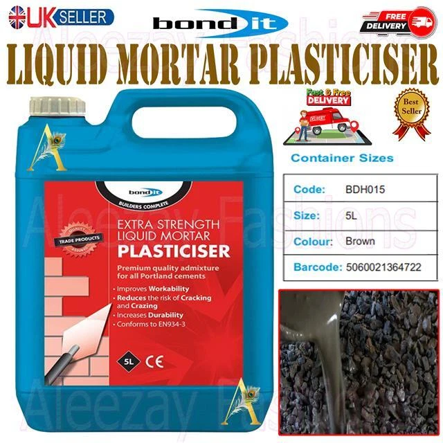 NEW BOND IT 5L Extra Strength Liquid Mortar Plasticiser Cement ...