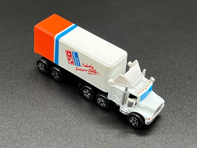 VERY RARE MICRO Machines Vintage Galoob 1990 Semi Truck Dominos Pizza 🍕 ...