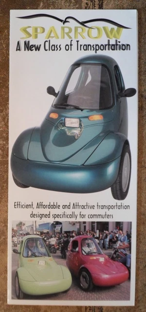 CORBIN SPARROW MICROCAR Orig 2000 2001 Kleinformat Verkaufsbroschüre ...
