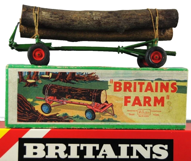 RARE 1:32 BRITAINS Farm 9560 TIMBER EXTENDABLE Transport TRAILER w ...