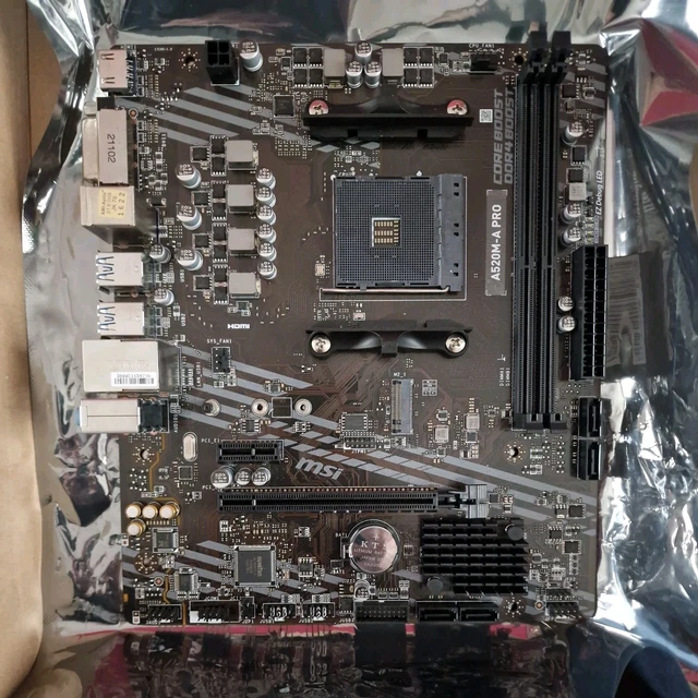MSI A520M-A PRO (MS-7C96) Motherboard Socket AM4/A520/DDR4/M.2/Micro ...