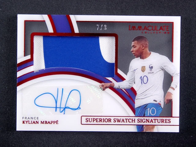 2022-23 IMMACULATE KYLIAN Mbappe Superior Swatch Jersey Patch Auto 7/8 ...
