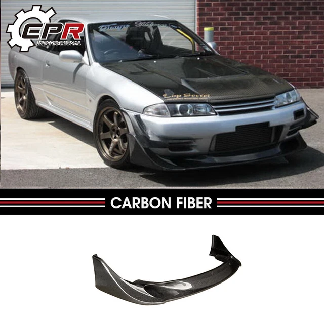 TBO STYLE CARBON Fiber Front Lip Exterior Bumper kits For Nissan ...