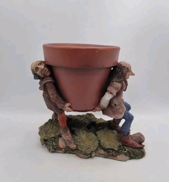 CLARE CRAFT POTTERY Figure 1993 Bernard Pearson Trolls With Pot Big ...