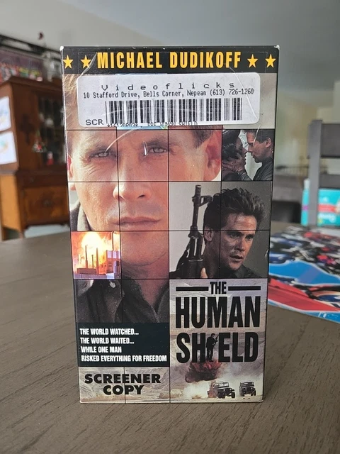 MICHAEL DUDIKOFF THE HUMAN SHIELD tommy hinkley VHS Screening Copy $7. ...