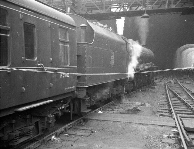 6X4CM NEGATIVE BR ex-LMS PRINCESS ROYAL Steam Loco 46204 Liverpool Lime St 1957 £4.87 - PicClick UK