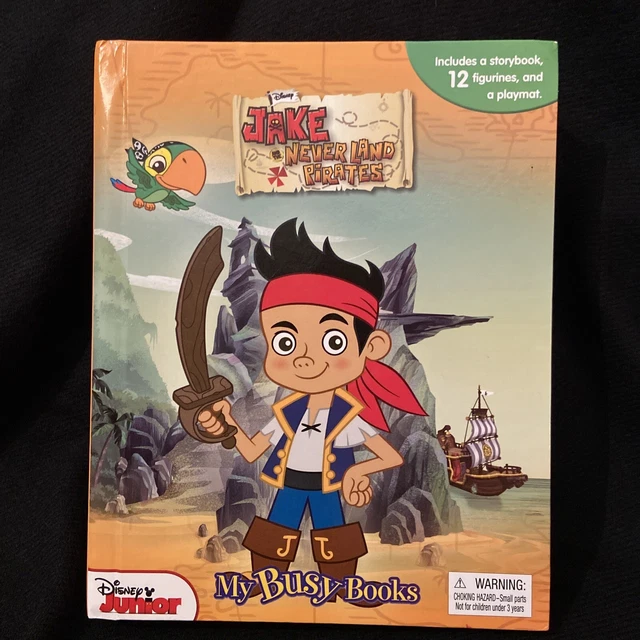 RARE DISNEY JUNIOR JAKE the NEVER LAND PIRATES MY BUSY BOOK. Phidal ...
