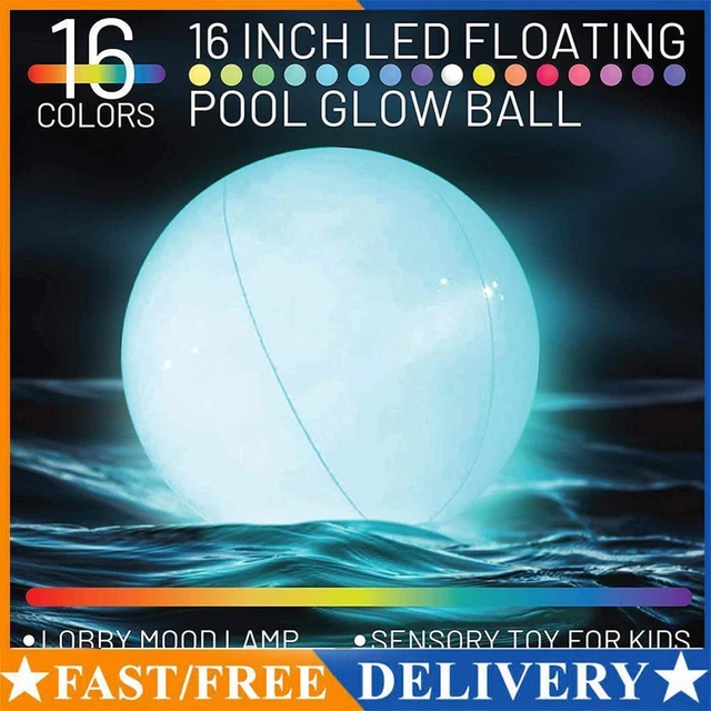 LED SOLAR BALL Light Swimming Pool Remote Control Garden Decor Lamp ...
