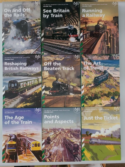BRITISH TRANSPORT FILMS Collection volumes 1-9 18 DVD set BFI trains ...