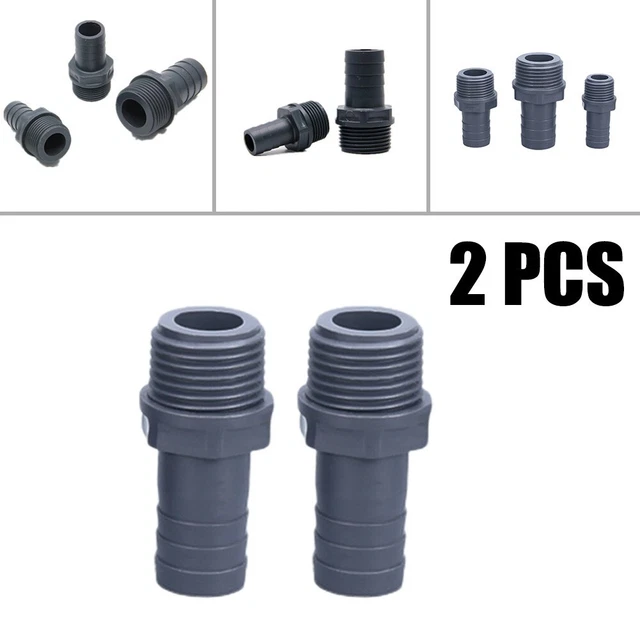 EASY TO USE Plastic Barb Hose Tail Fittings for Pond Water Pipe Pool ...