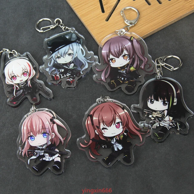 GIRLS FRONTLINE M4A1 M16A1 M16A1 UMP45 G11 UMP9 HK416 Acrylic Keychain ...