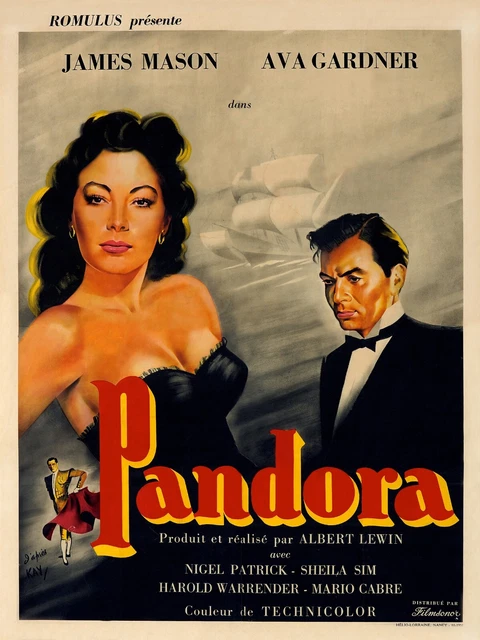 PANDORA, AVA GARDNER, Repro affiche cinéma CORRIDA VINTAGE, (40x60), HQ ...