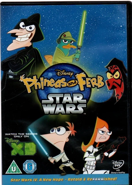 PHINEAS AND FERB - Star Wars (Disney DVD, 2015) £3.49 - PicClick UK