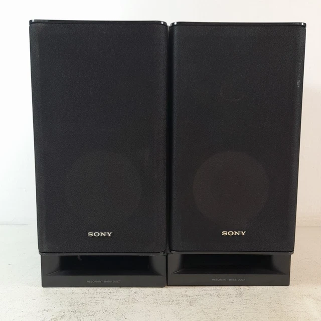 2 X SONY SS-S55HDE SPEAKER SYSTEM 6Ohms PAIR WIRED SPEAKERS NO CABLES £ ...