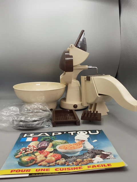 VINTAGE RAP'TOU KITCHEN Good Processor Chopper,slicer Made In France ...