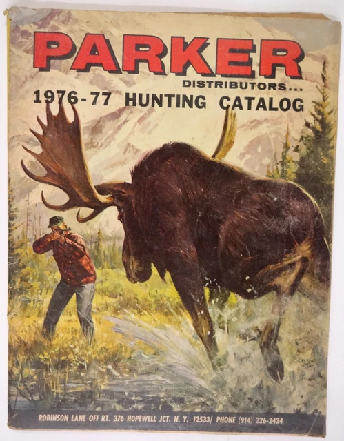 VINTAGE PARKER DISTRIBUTORS 1976 - 1977 Hunting Catalog with Moose ...
