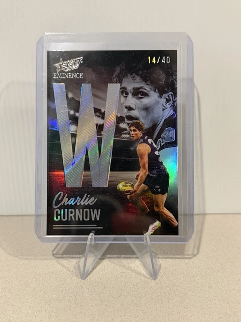 2025 AFL EMINENCE Nameplate Platinum Card Charlie Curnow #14/40 W $70. ...