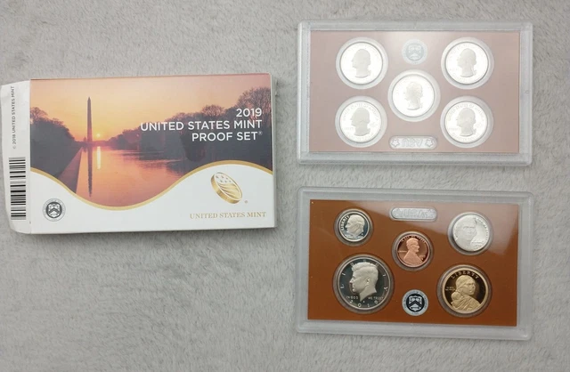 2019 UNITED STATES Mint Proof Set 11 Piece Clad Set OGP £53.96 ...