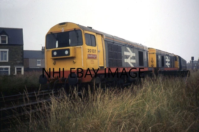 PHOTOPRINT: BR NER Cl.20 20137 + one with a passenger train at Redcar ...