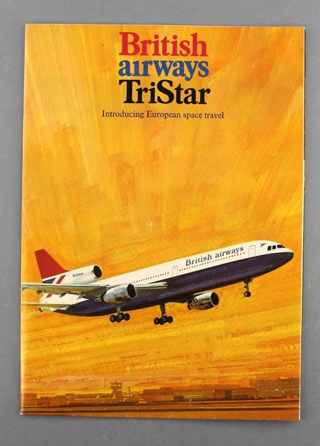 BRITISH AIRWAYS LOCKHEED Tristar L-1011 Large Cutaway Poster Brochure ...