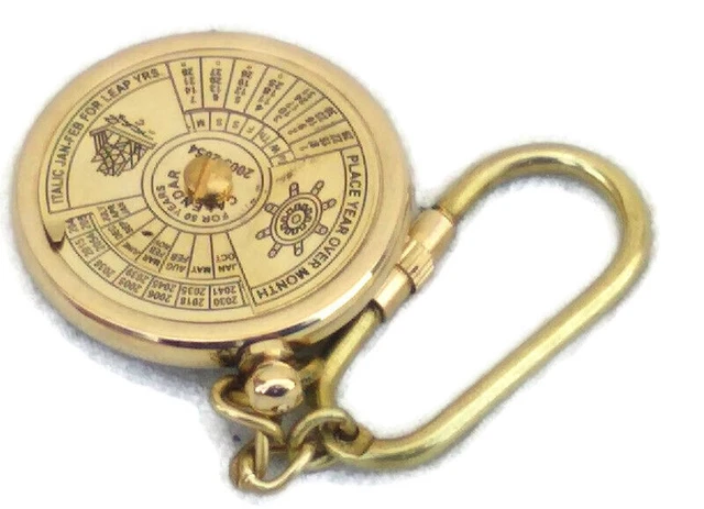 ASTROLABE BRASS KEY Chain Home Multi-Year Calendar Decoration Astronomy ...