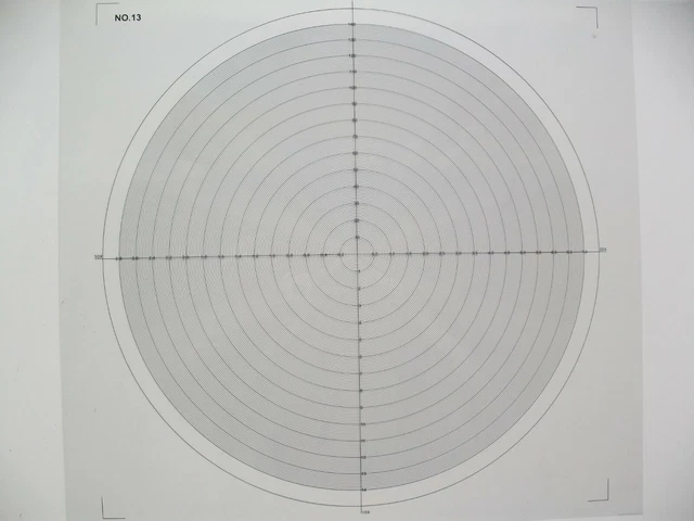 OPTICAL COMPARATOR CHART For Profile Projector Overlay Chart NO 13 EUR ...
